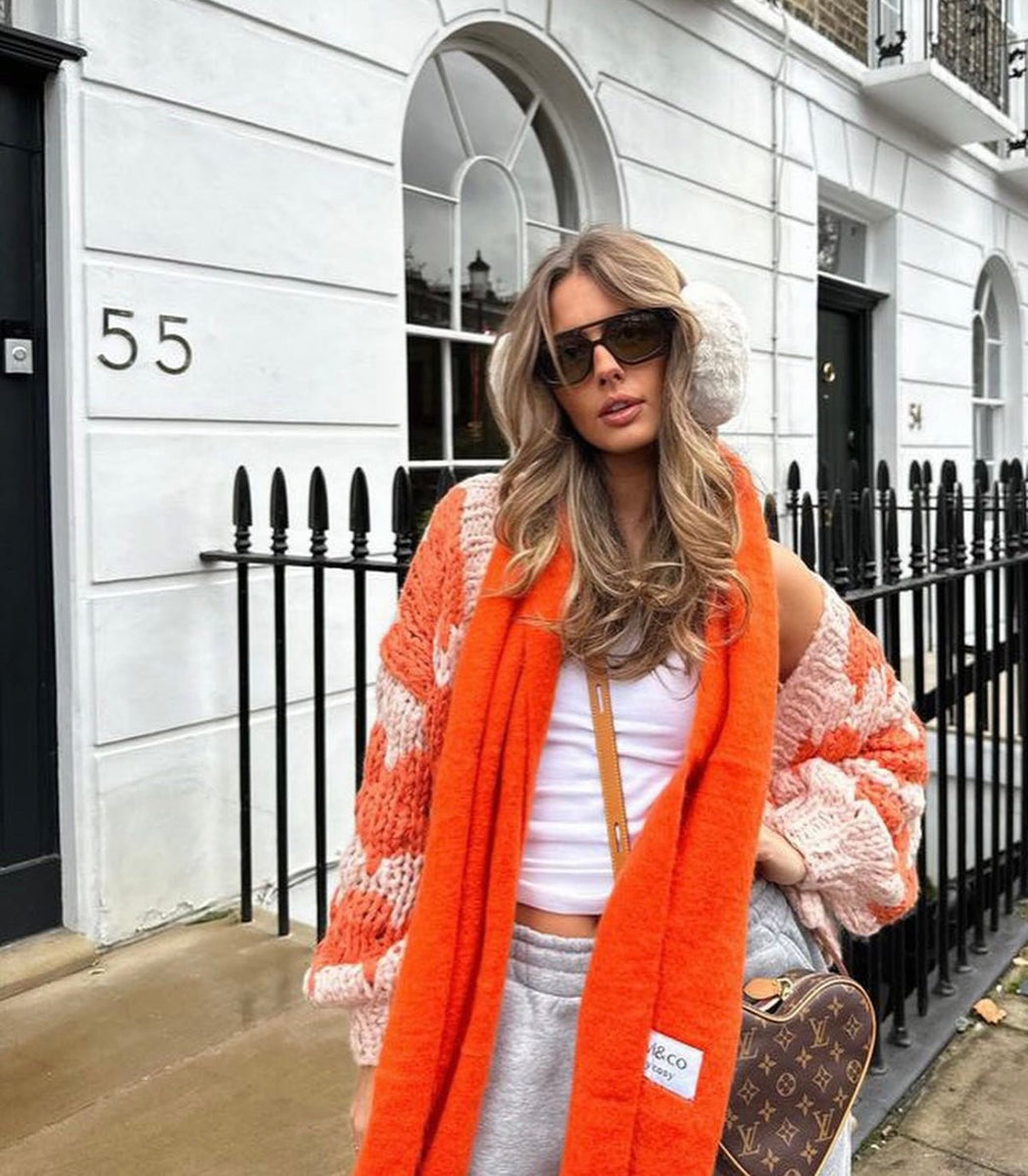 Orange Hugs and Kisses Cardigan – Kiwi & Co